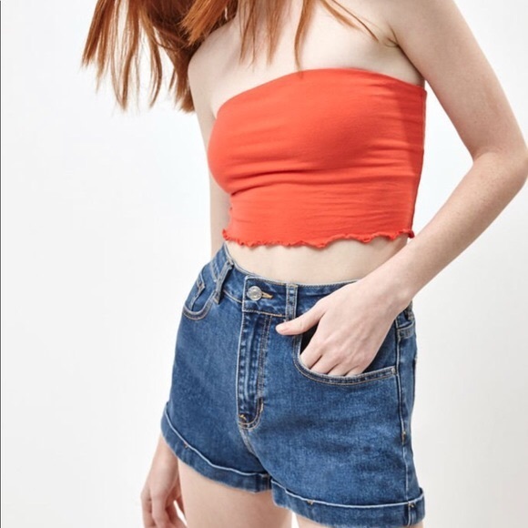 PacSun | Tops | Pacsun Basics Coral Ribbed Tube Top | Poshmark
